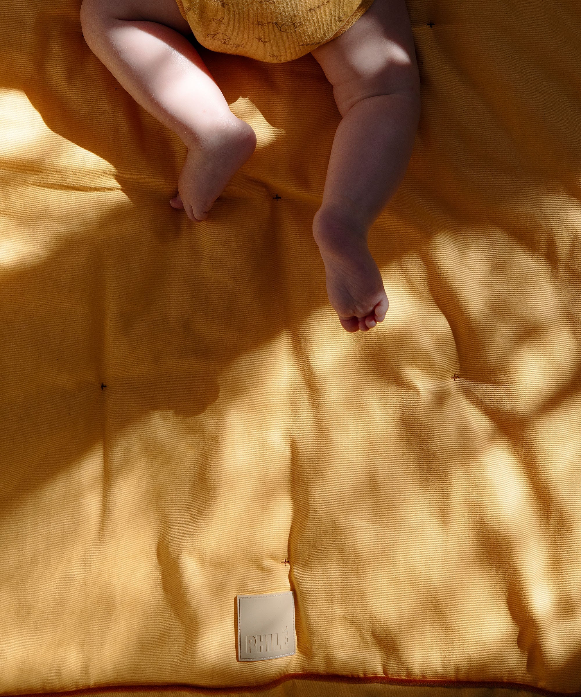 Cotton Baby Play Mat in Yellow | Soft, Washable & Chic Baby One Size ...