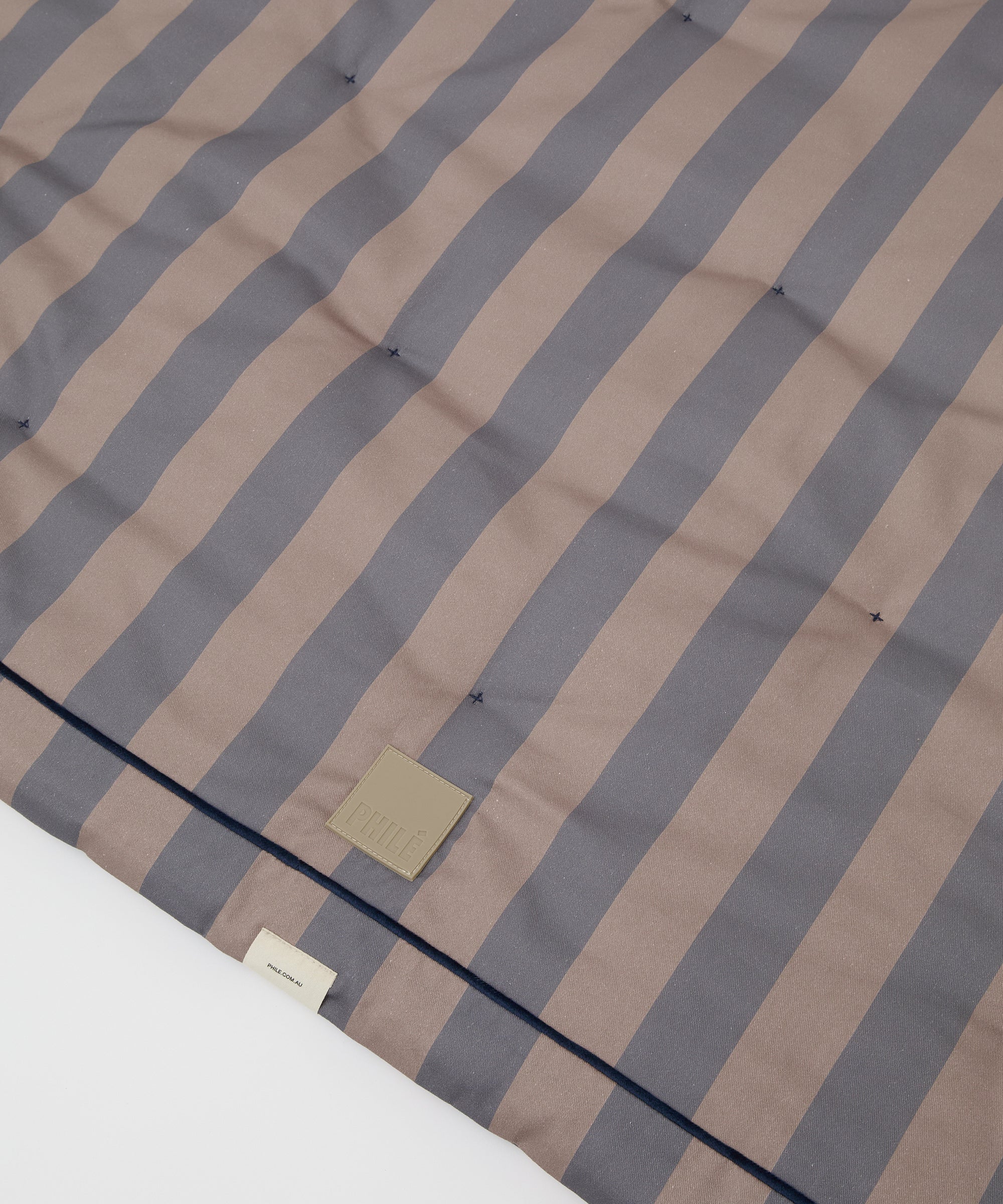 Cotton Striped Play Mat in Blue and Navy | Soft, Washable & Chic Baby ...