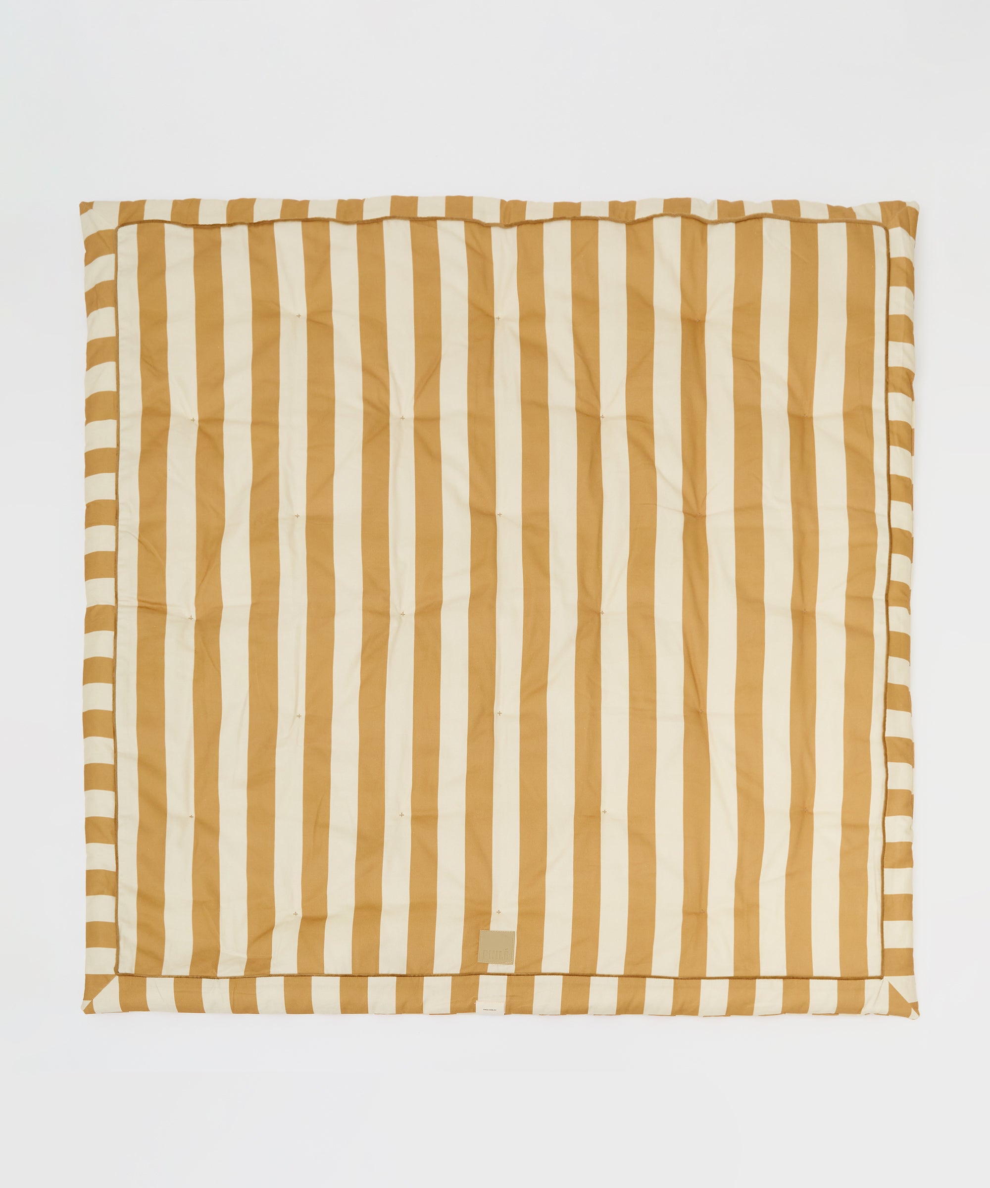 Cotton Striped Play Mat in Yellow Mustard | Soft, Washable & Chic Baby ...
