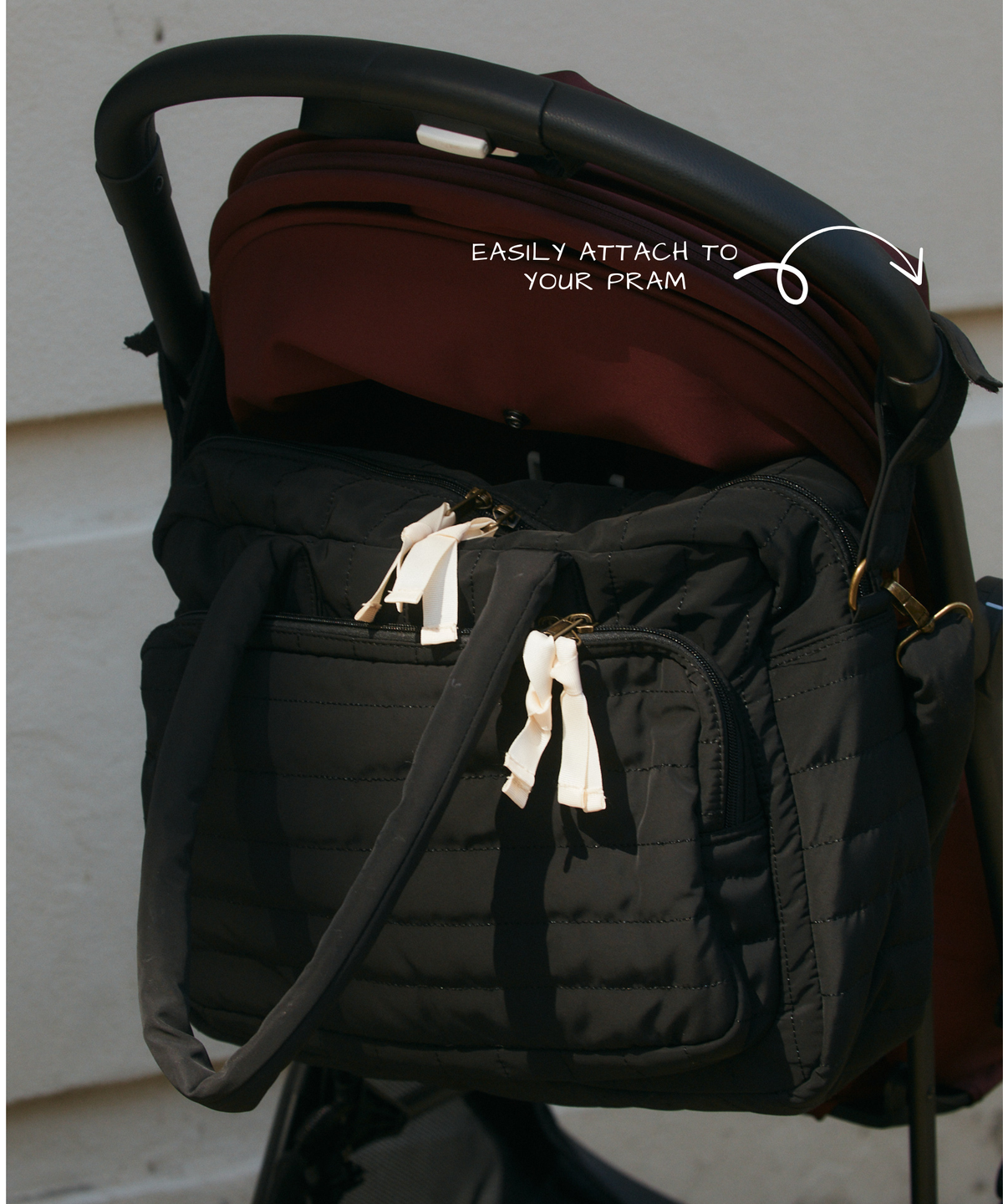 Phile Black Baby Bag | Waterproof Travel Nappy Bag with Multiple ...