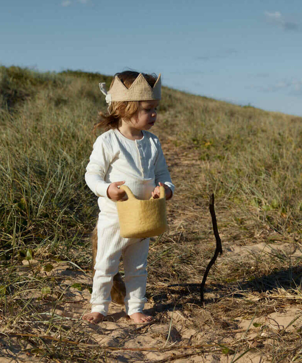 Toddler Felt Play Crown in Cream – Philé