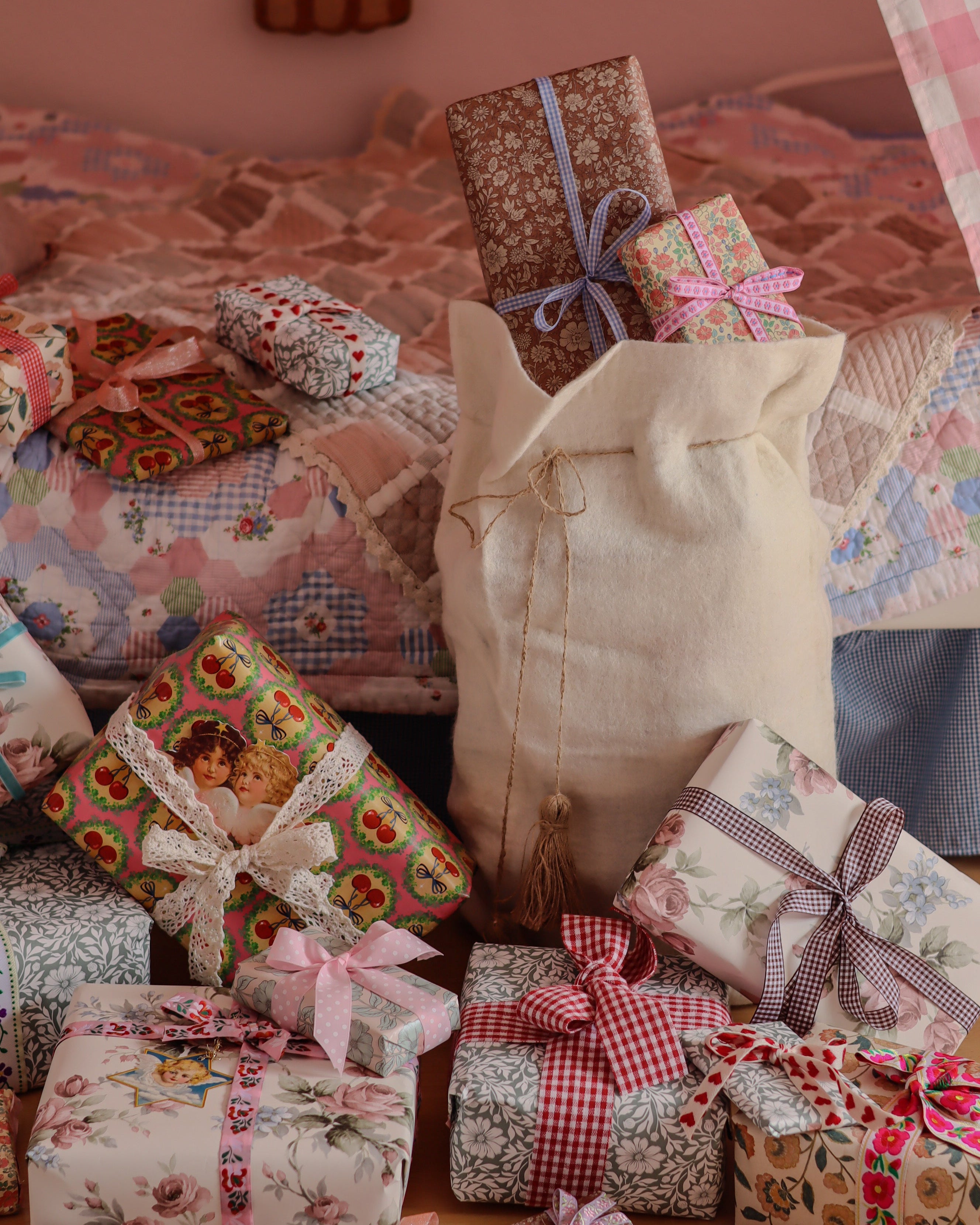 Christmas Santa Sack - Cream – Philé